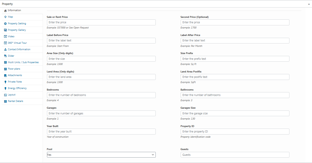 Add A New Property From The Admin Panel – favethemes
