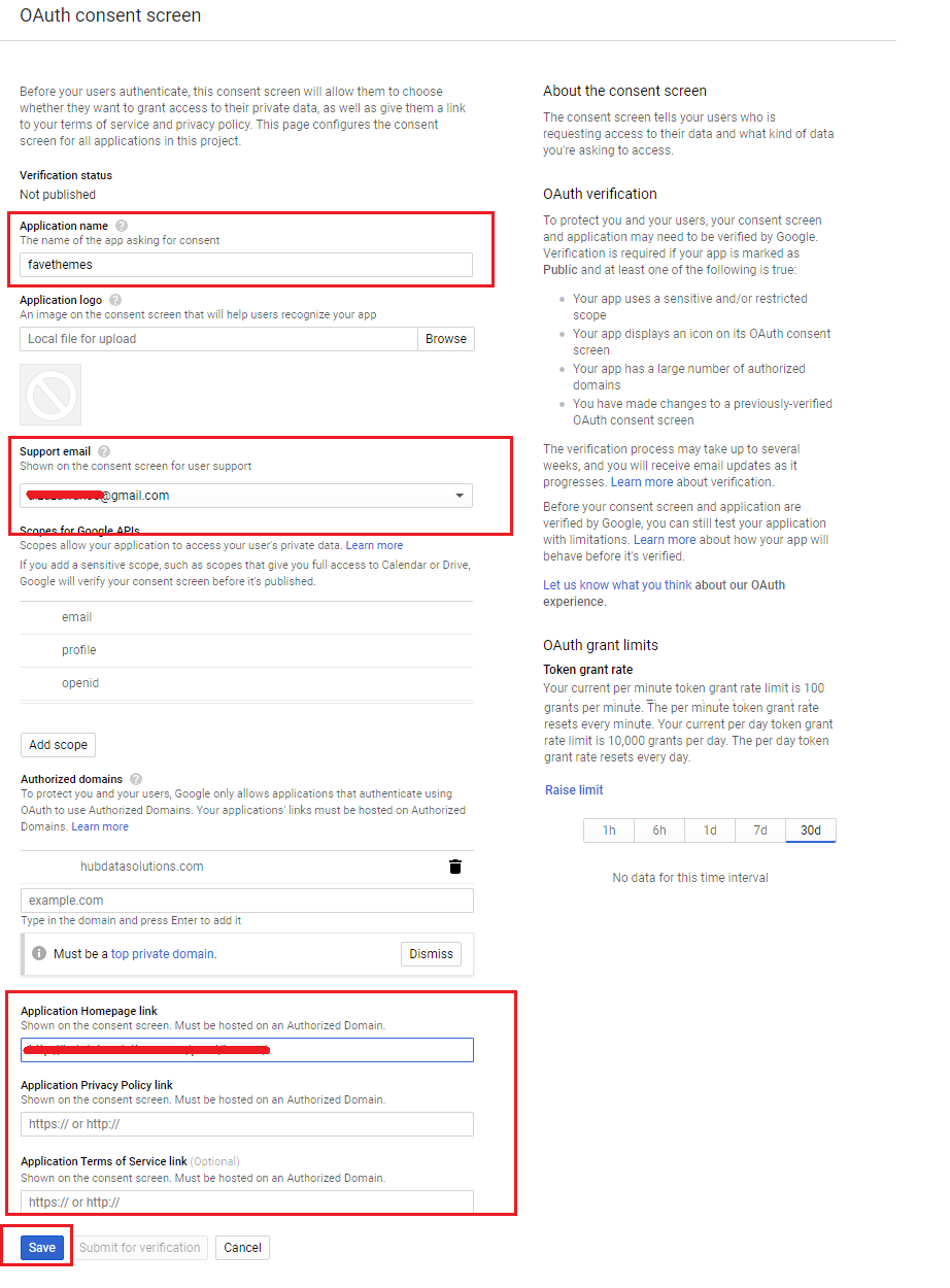 Setup Google Login API – favethemes