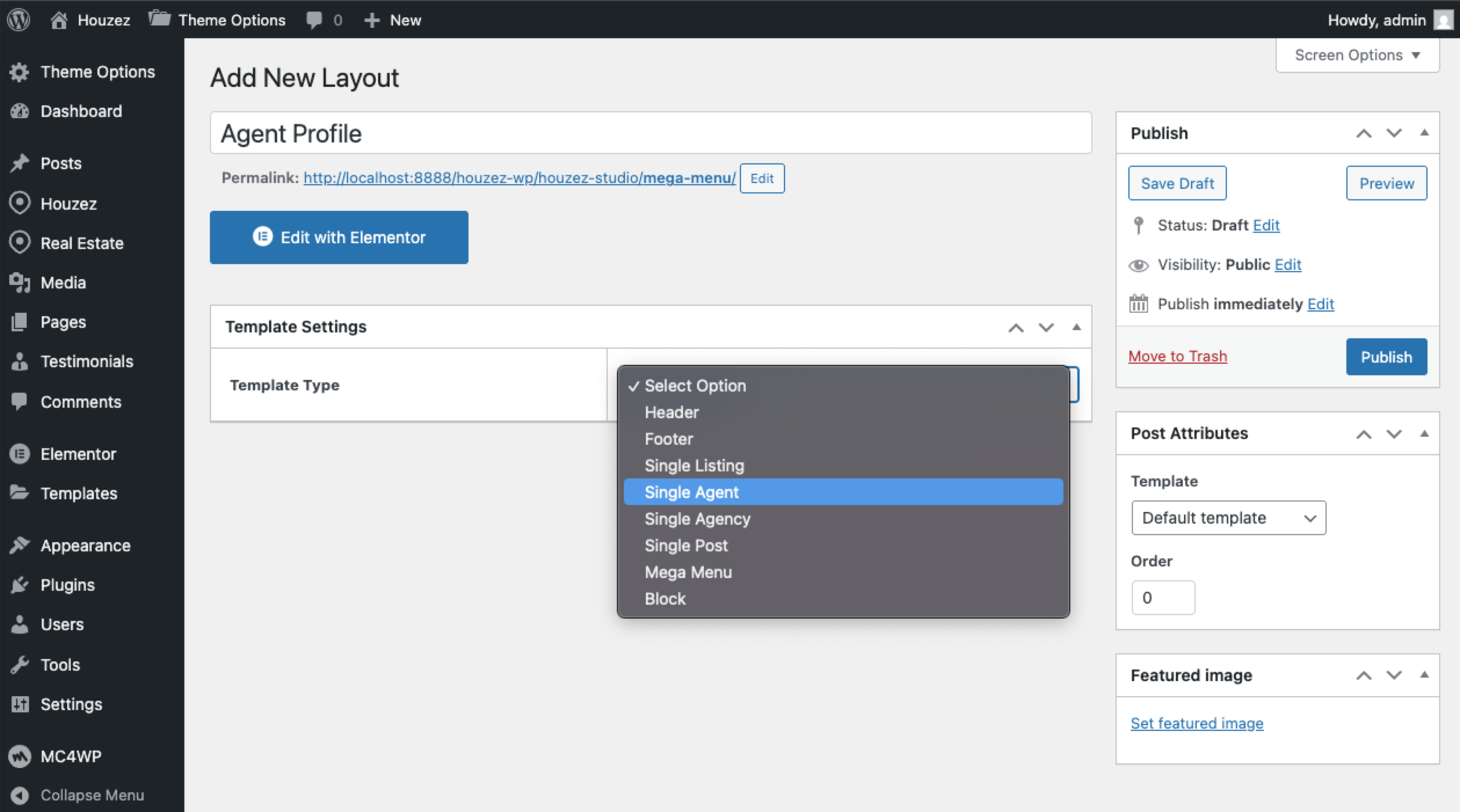 Single Agent Page Builder – favethemes