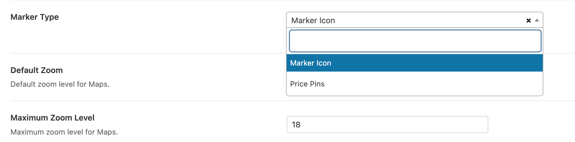 Map Settings – favethemes