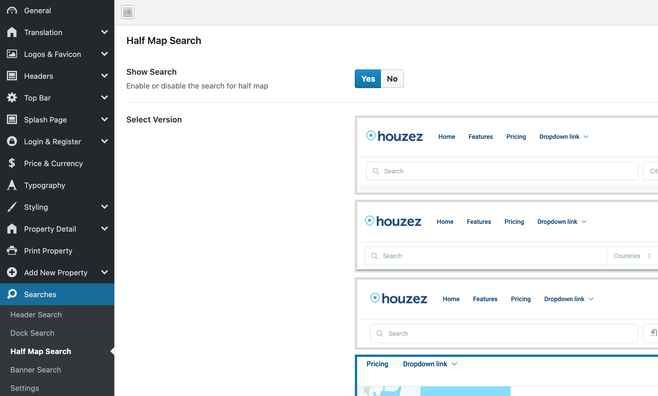 Half Map Search – favethemes