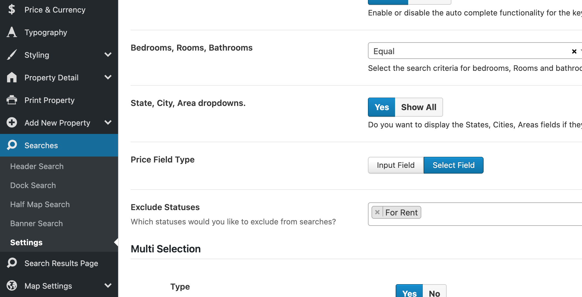 Search Settings – favethemes