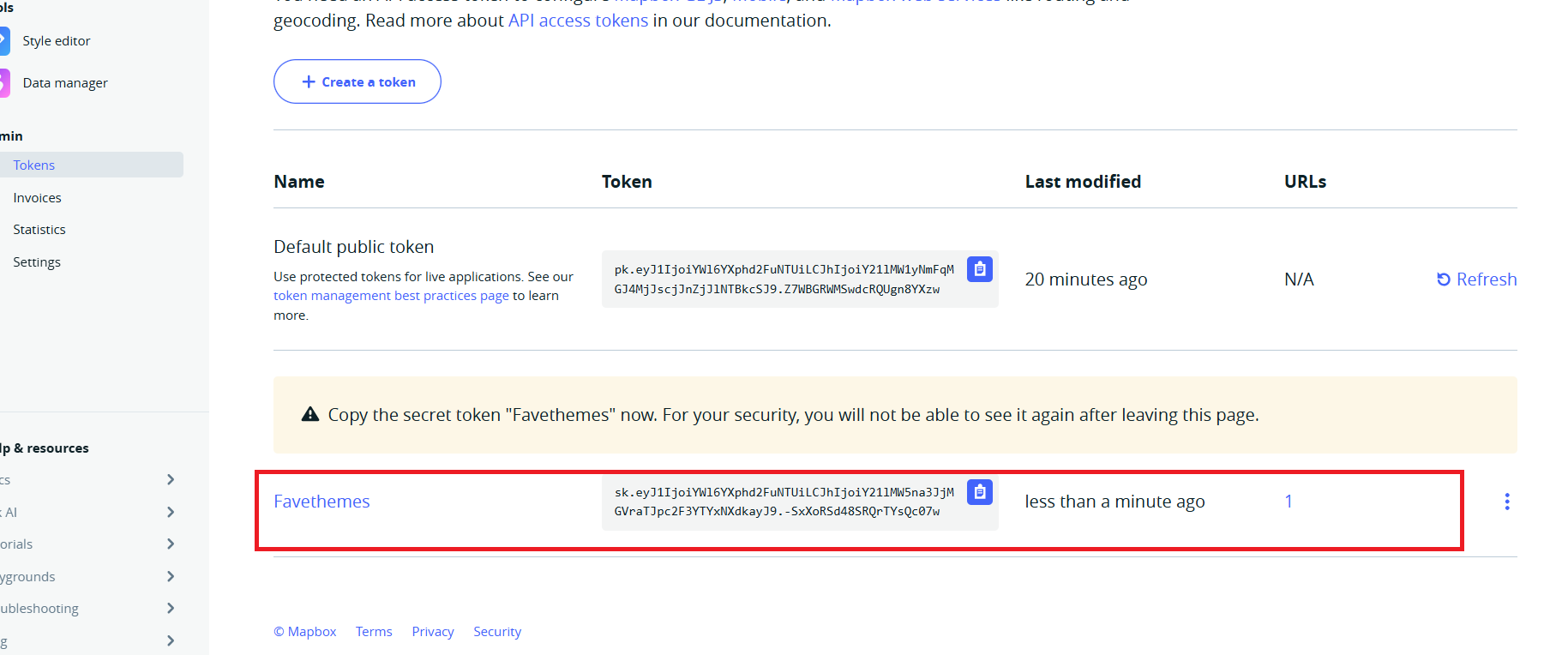 Mapbox API Setup – favethemes