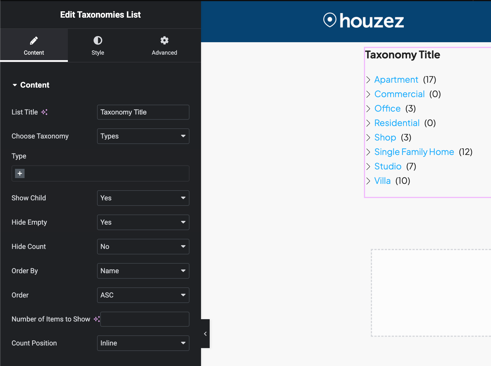 Taxonomies List (Taxonomy Display) – favethemes