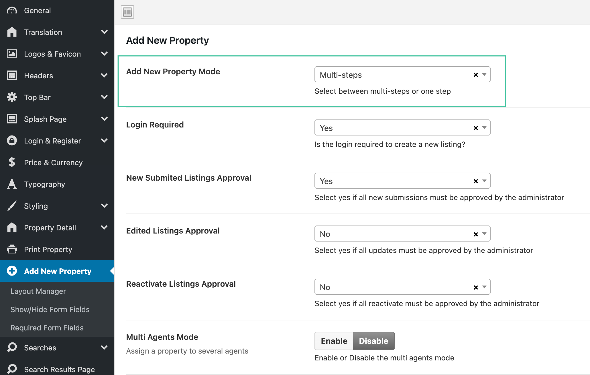 Front-end Submission Page Setup – favethemes