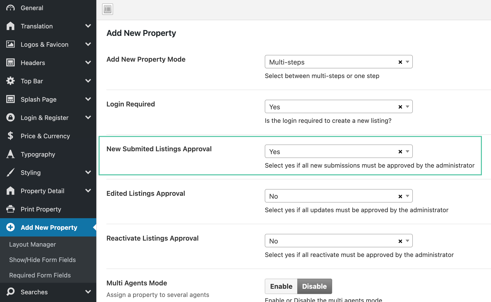 Front-end Submission Page Setup – favethemes